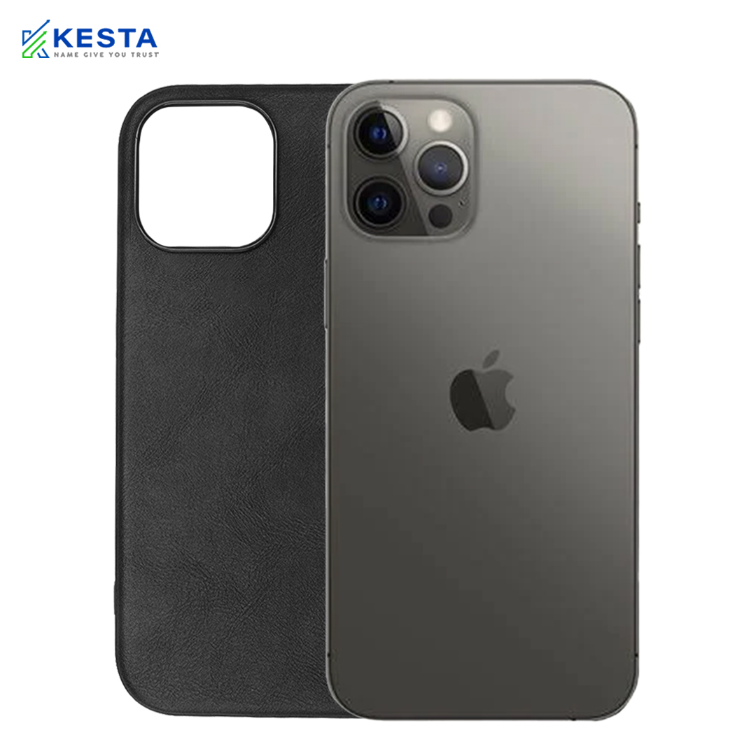 Buy iPhone 12 Pro Max Cover Brave Black Leather Case – Kesta