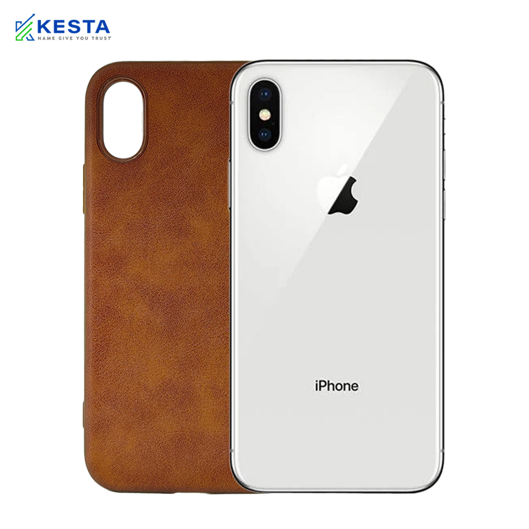 Buy iPhone XS Cover Brave Brown Leather Case – Kesta
