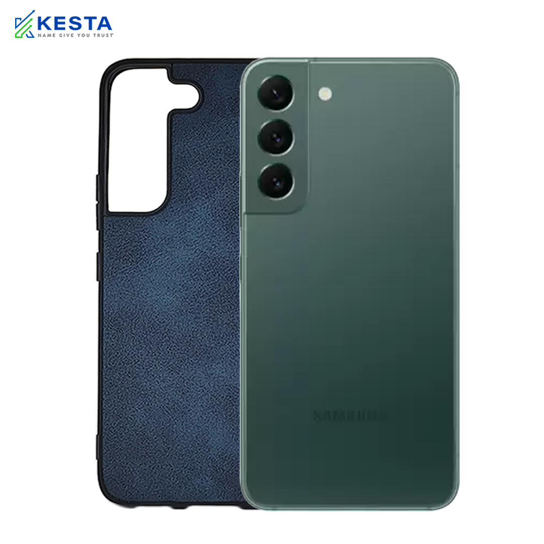 Buy Samsung S22 Cover Brave Blue Leather Case – Kesta