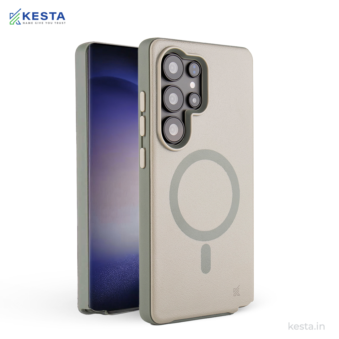 Samsung S25 Ultra Cover - MagArmour Gray Hybrid Case (Grip + Gloss ...