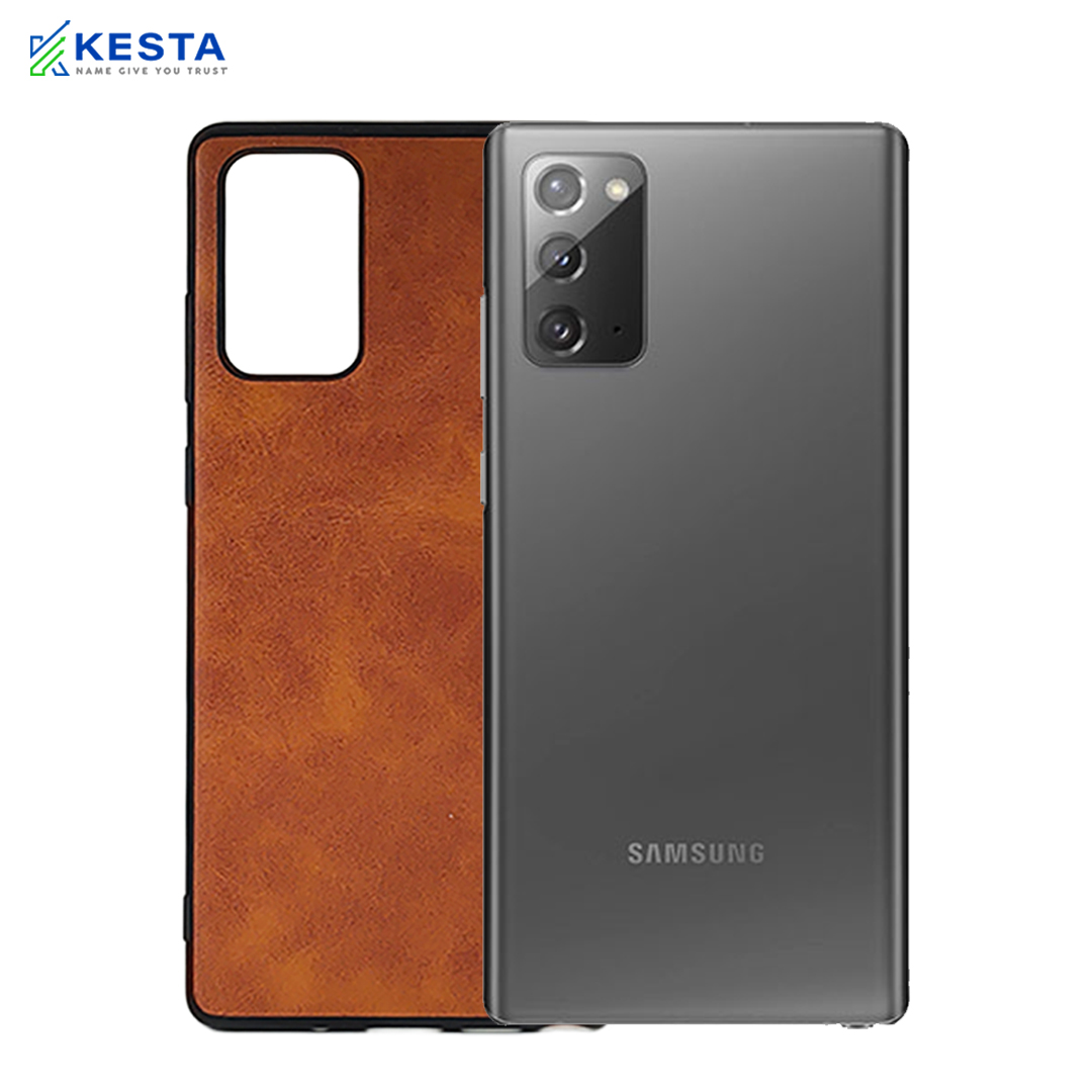 Buy Samsung Note 20 Cover Brave Brown Leather Case – Kesta
